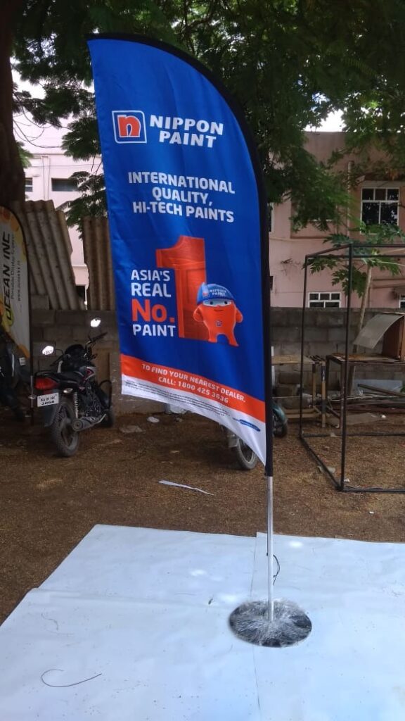 Curved Top Flags (6.5')- 2mtrs - Brandland